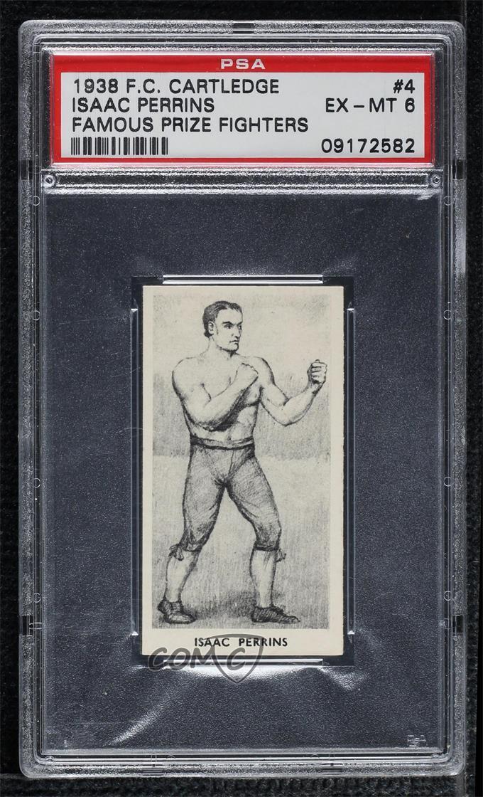 1938 Fred C. Cartledge Razors Famous Prize Fighters - Isaac Perrins #4 ...