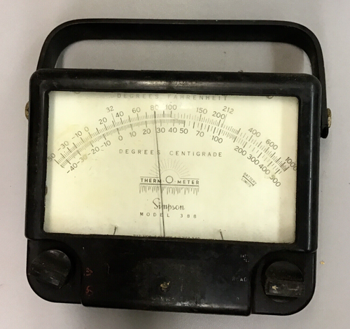Simpson Therm-O-Meter Model 388 Vintage USA Temperature Measure (B380 ...