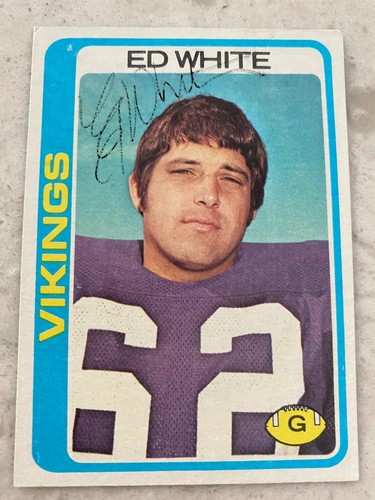 Ed White signed MINNESOTA VIKINGS card 1978 Topps | eBay