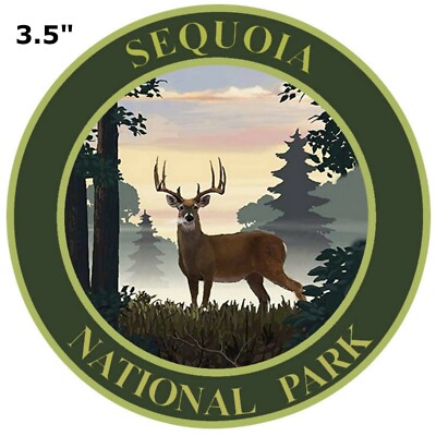 Sequoia National Park Patch Embroidered Iron-On Applique Nature Badge ...