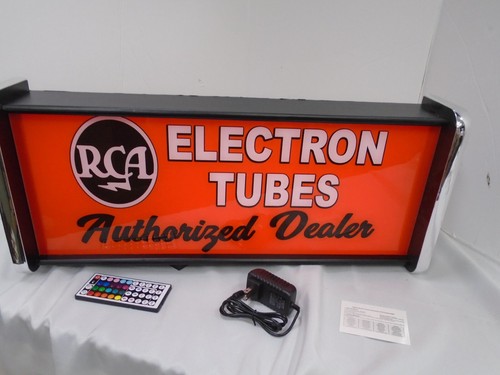 RCA Tubes Red LED Display lighted sign lightbox Wall Light | eBay
