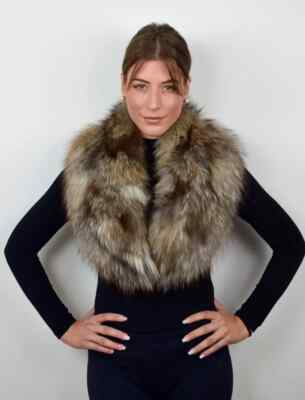 Crystal Fur fox collar, real fur stole, crystal fox collar | eBay