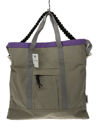 CONTROL FREAK Nylon 3-Way Square Bag Gray Unisex Tote Crossbody ...