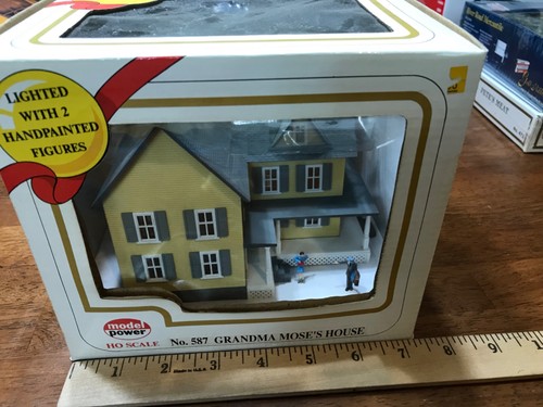HO Scale Model Power Built up Building #6354 Grandma Mose's House | eBay