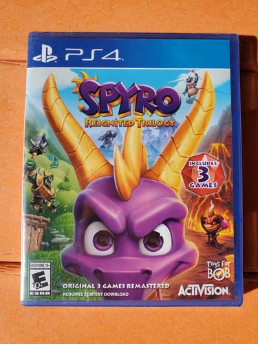SPYRO REIGNITED TRILOGY - Sony PlayStation 4/PS4 Brand New FLAW ON BACK ...