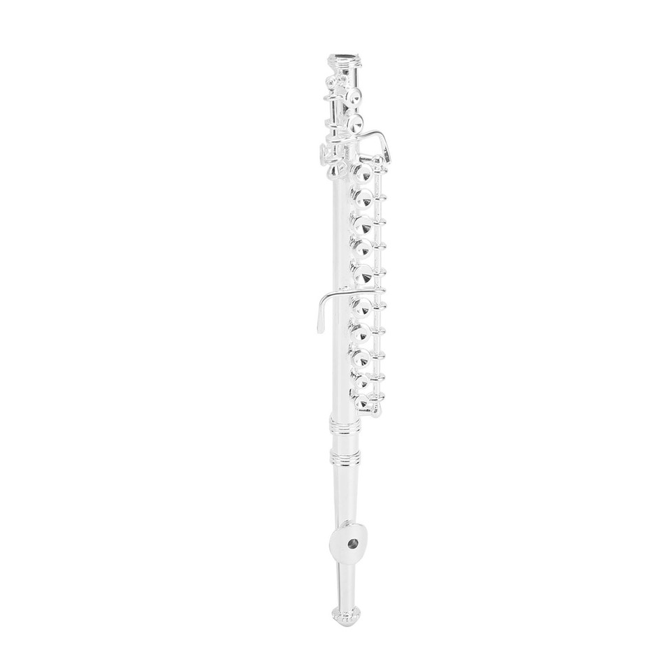 4.3 Inch Copper Miniature Flute Model With Stand And Case Mini Musical ...