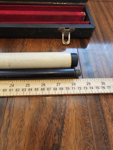 Vintage Crest Pool Cue W/Original Wrapped Wood Case, Felt Lined-Good | eBay