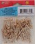 Miniature Clothespins 1 Inch Wood Spring Loaded 50 Ct/Pk 639277283450 ...