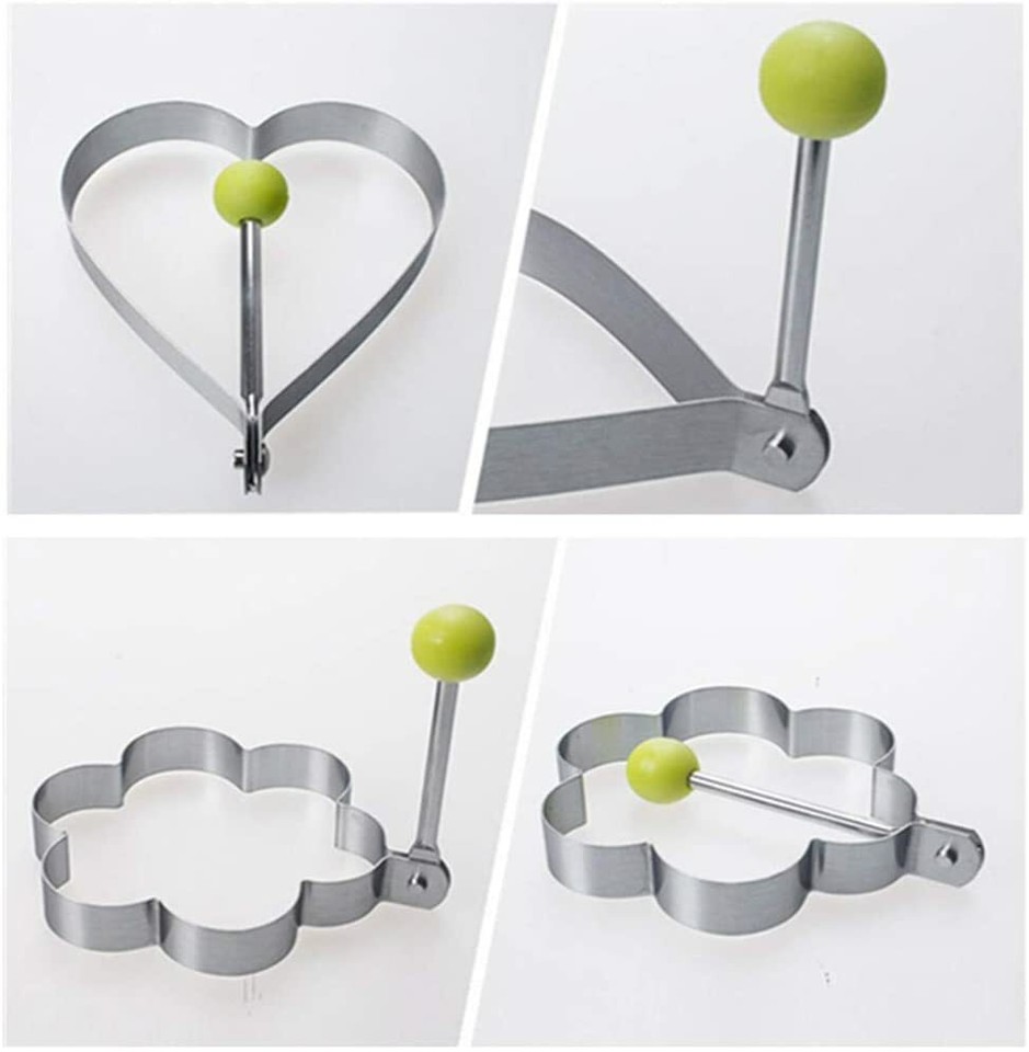 Stainless Steel Frying Pan Fried Egg Pancake Baking Shaper Cooking Ring ...