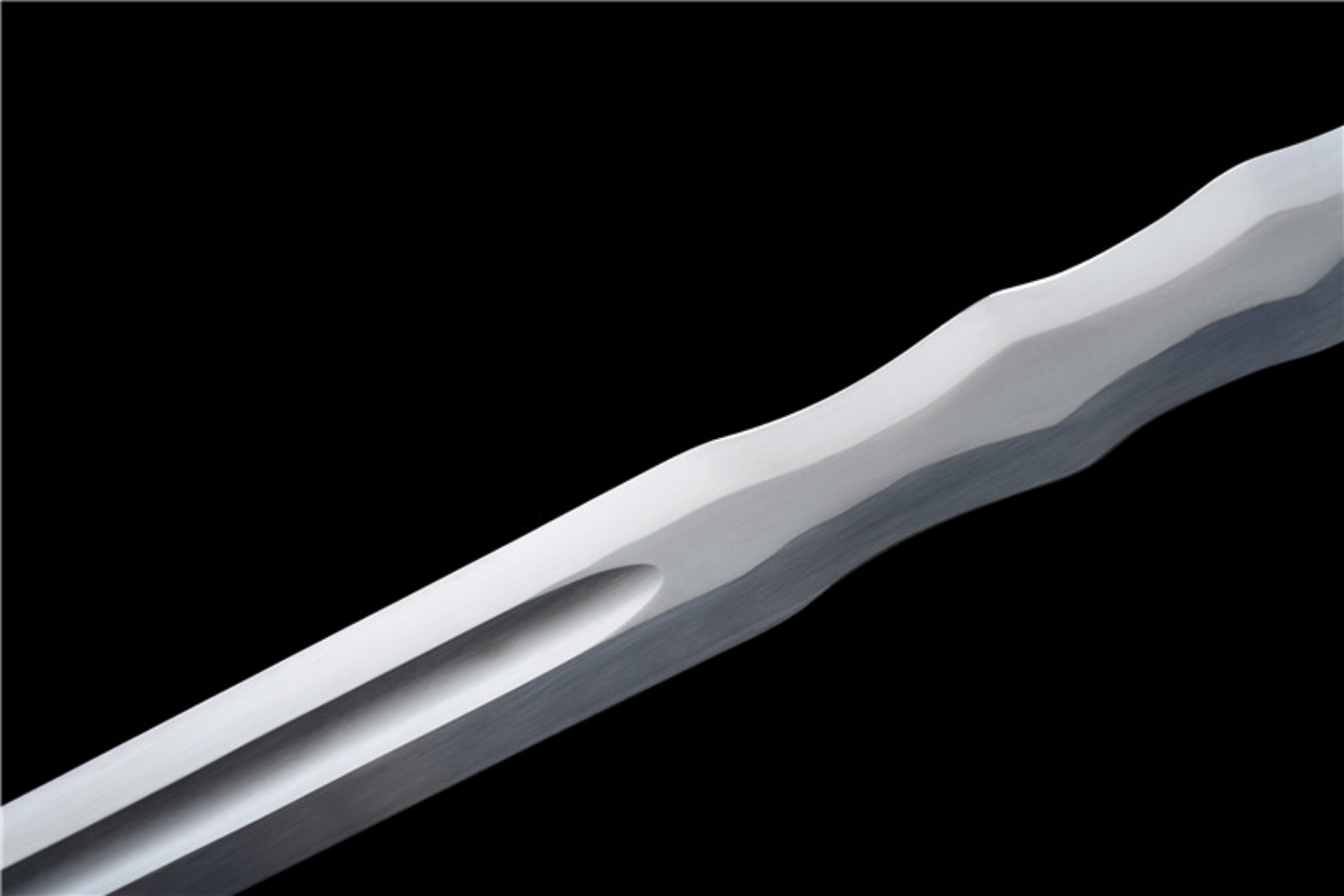 Big Groove Sharp Blade Chinese Double Edged Sword Hunting Knife飞龙战剑 ...