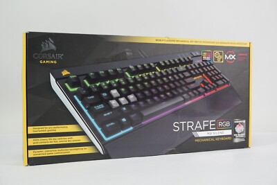 Corsair STRAFE RGB MX Silent QWERTY Layout Mechanische Gaming Tastatur ...