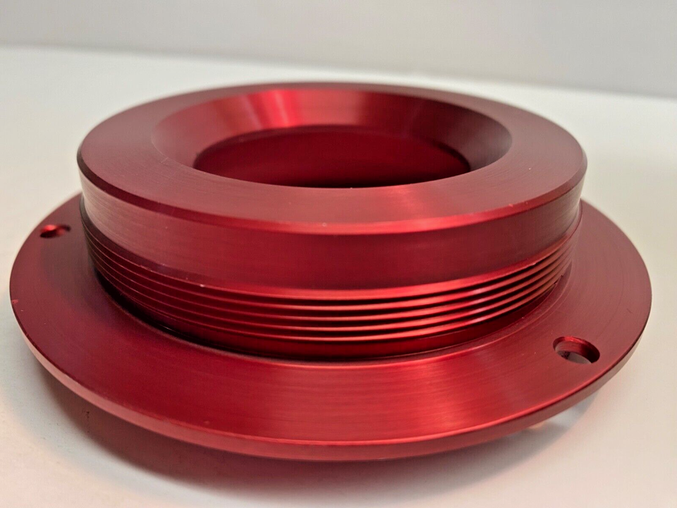 98mm Aft End Closure Red Anodized Aluminum-Rocket Motor Casing ...