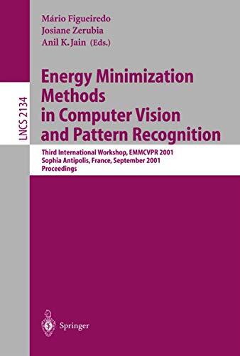 Energy Minimization Methods in Computer Vision and Pattern Recognition: Third In | eBay