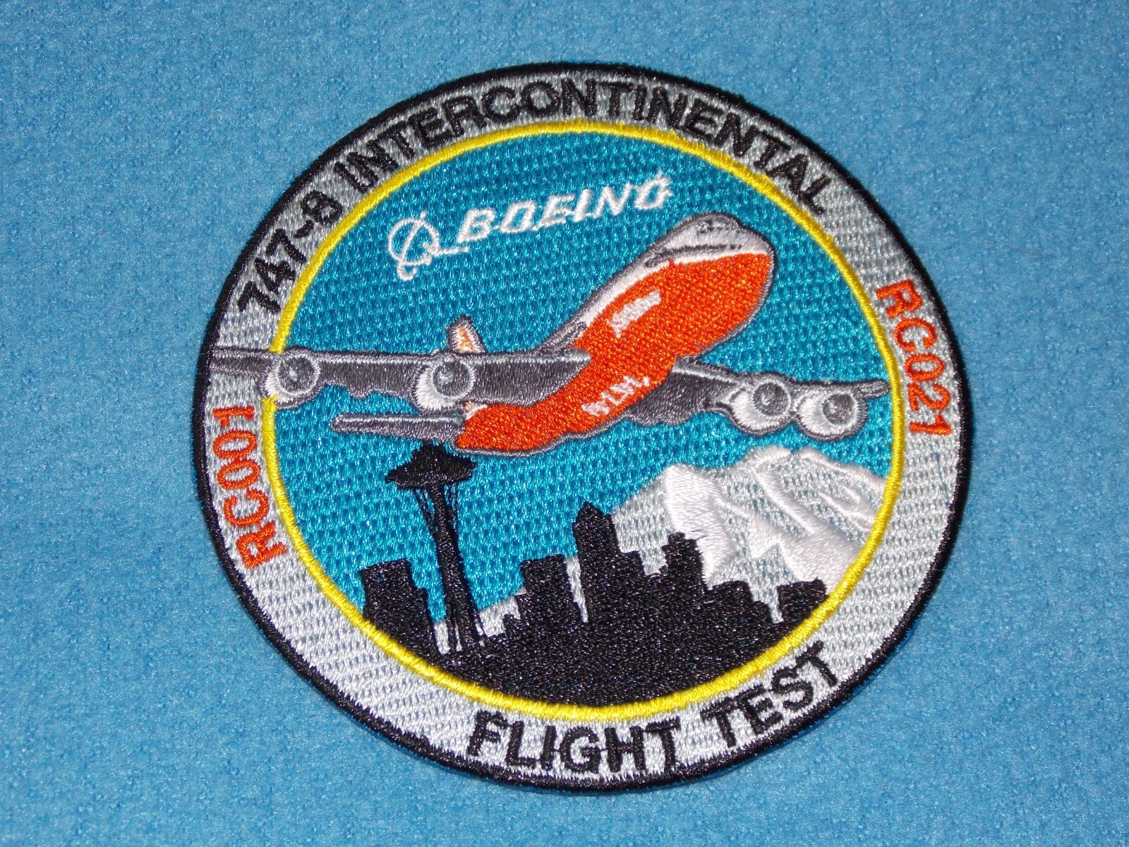 Boeing Experimental Flight Test Patch - 747-8 Intercontinental RC001 ...