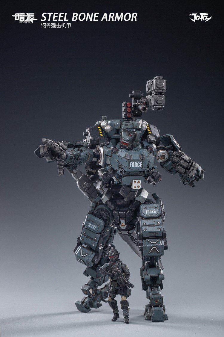 1/25 Scale - Source - Steel Bone Mech Grey Version - MINT IN BOX | eBay