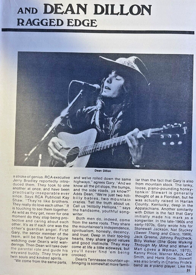 1982 Country Singers Gary Stewart & Dean Dillon | eBay