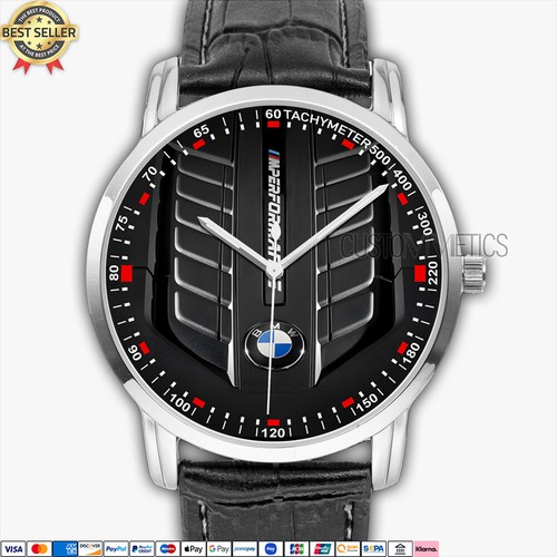 BMW Engine M Perfomance BM14 Quartz Watch Stainless Steel Men's ...