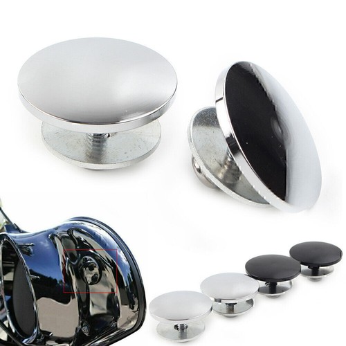 Chrome/Black Inner Fairing Mirror Plugs For Harley Street Glide Trike ...