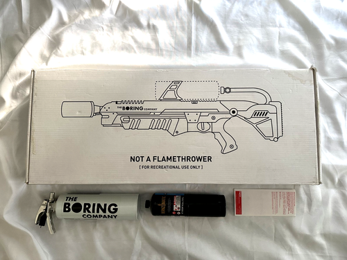 The Boring Company Not A Flamethrower V1 #16654 w/ Boring Fire ...