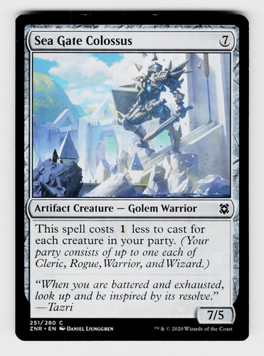 MTG, Zendikar Rising, Sea Gate Colossus, regular, No.251, C Artifact ...