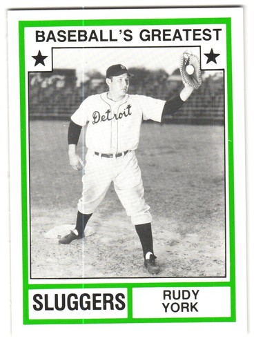 Rudy York 1982 TCMA MLB Cards #30 Green Boarder | eBay