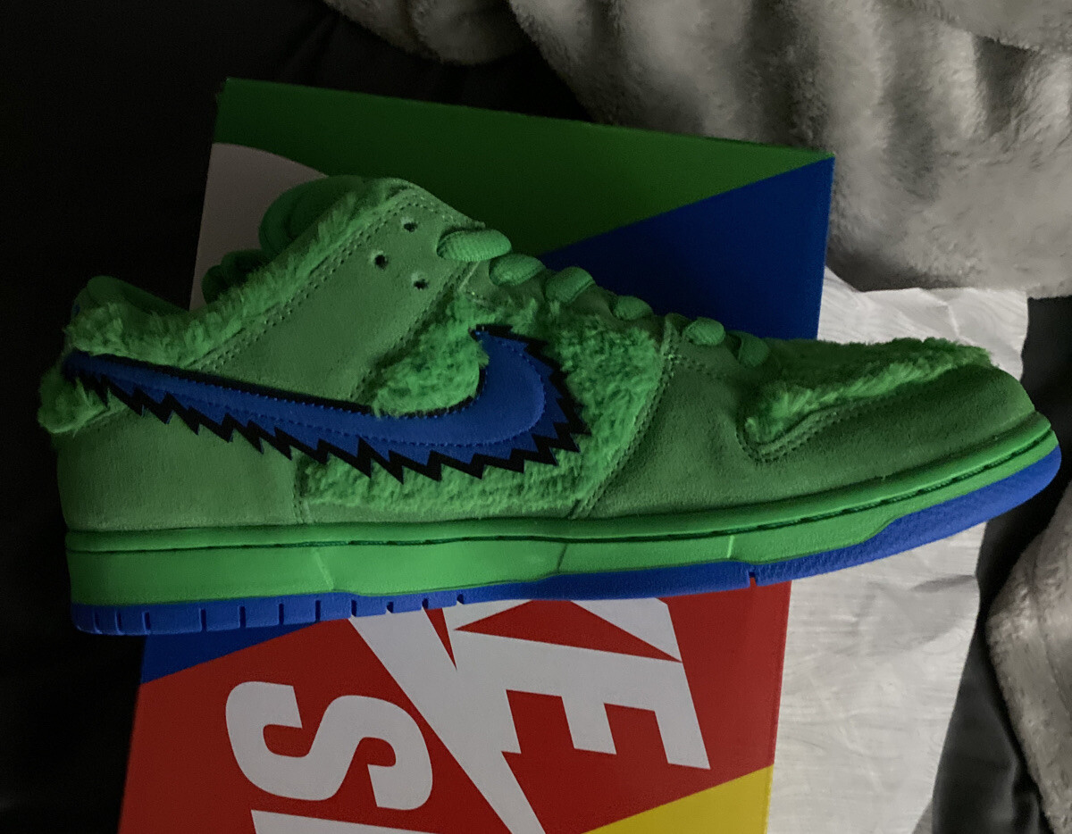 In Hand 100% Authentic Grateful Dead x Nike SB Dunk Low “Green Bear ...