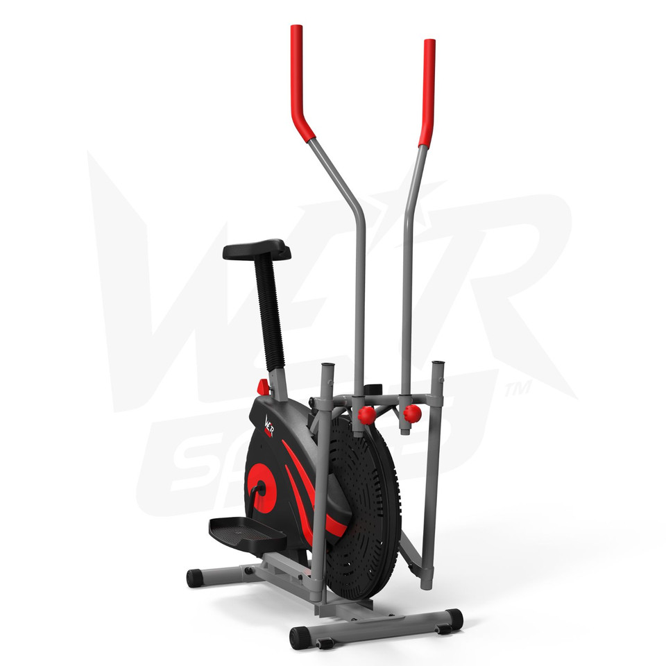 2-IN-1 Elliptical Cross Trainer And Exercise Bike Cardio Workout ...