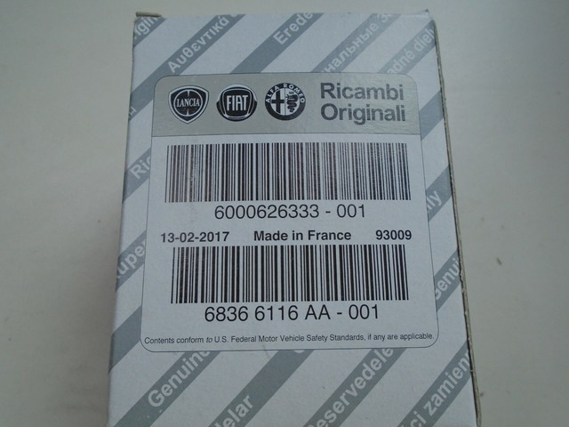 Genuine Fiat Oil Filter 500 500l Panda PUNTO DOBLO 6000626333 73500049 ...
