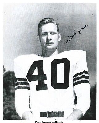 CLEVELAND BROWNS LEGEND WILLIAM DUB JONES SIGNED 8X10 3X NFL CHAMPION ...