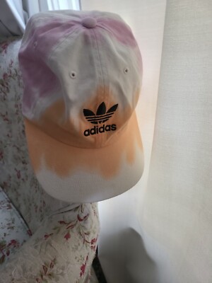 Adidas pink and orange baseball cap | eBay