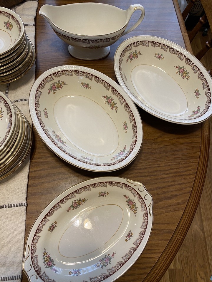 Rare Vintage 1951 Georgian Homer Laughlin Eggshell USA 71 Piece ...