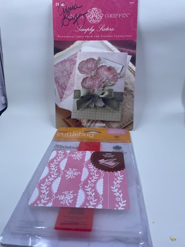 Cricut Cuttlebug Anna Griffin Organdy Stripe Autographed Handmade Card ...