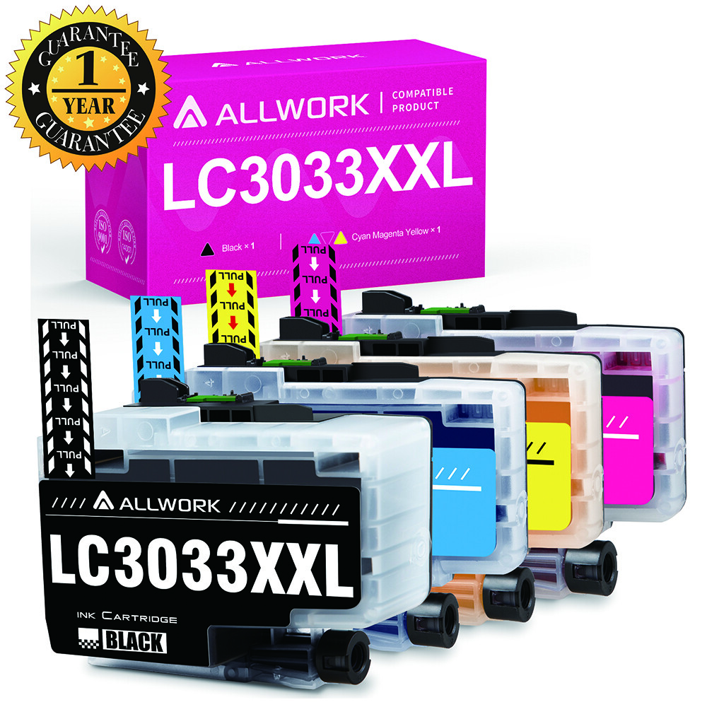 4 Pack LC3033 XXL Ink Cartridge for Brother LC3033 MFC-J995DW MFC ...