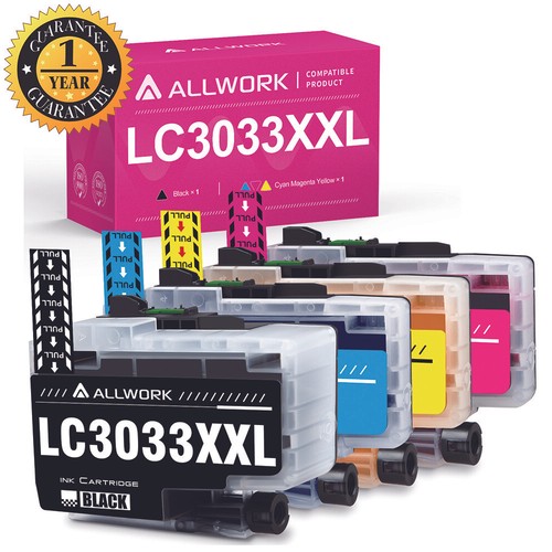 4 Pack LC3033 XXL Ink Cartridge for Brother LC3033 MFC-J995DW MFC ...