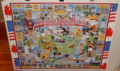 NORTH AMERICAN SPORTS HISTORY LARGE COLOR POSTER UNFRAMED | eBay