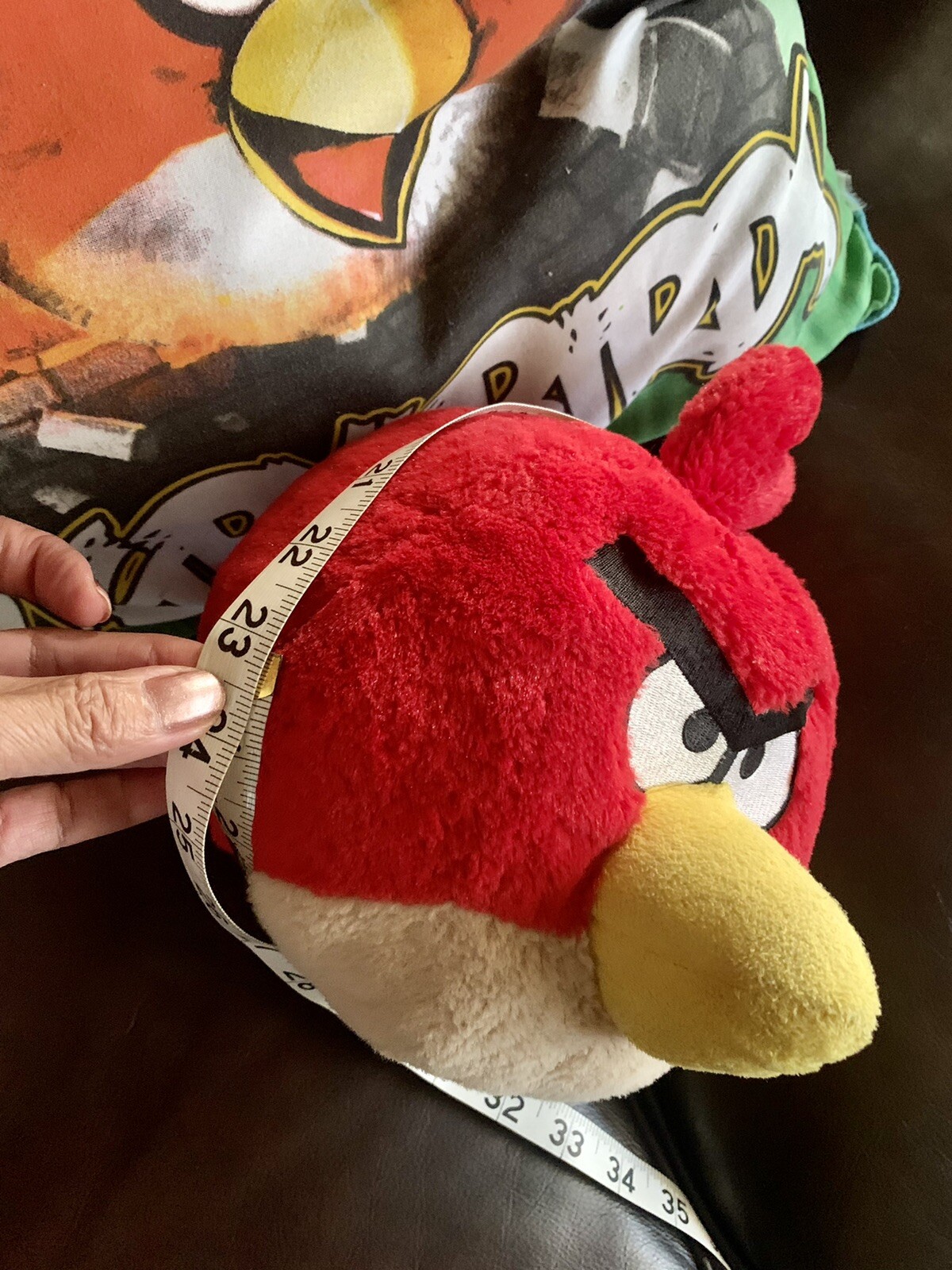 Angry Birds Plush Red Bird Toy Stuffed Animal 8" Commonwealth Rovio ...