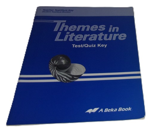 A BEKA BOOK Themes in Literature Teacher Test/Quiz Key 9, 2nd Ed. 1994 ...