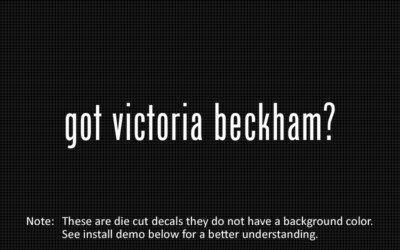 (2x) got victoria beckham? Sticker Die Cut Decal vinyl | eBay
