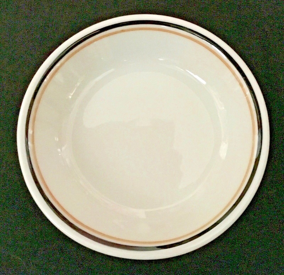 VTG JACKSON CHINA RESTAURANT WARE 2~5 1/4" FRUIT SAUCE BOWLS BLACK ...