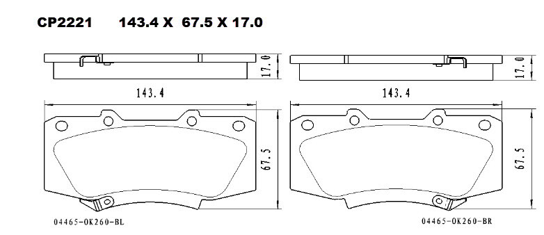 Premier Ceramic Brake Pads To Suit Bendix DB2221 DB2221 | eBay Australia