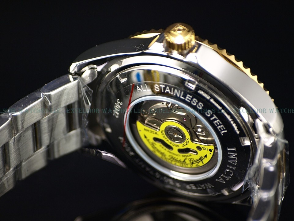 Invicta Men's 47mm Grand Pro Diver Automatic Black Dial Two-Tone ...