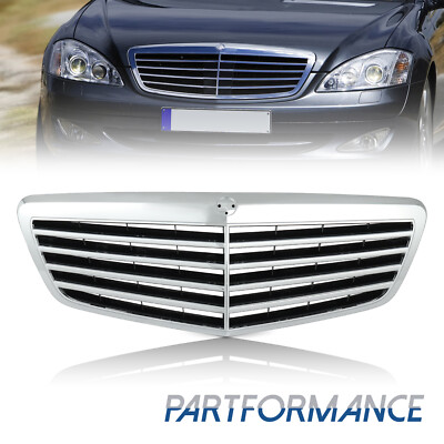 Chrome Front Grille Grill for Mercedes Benz S-Class W221 2010-2013 | eBay