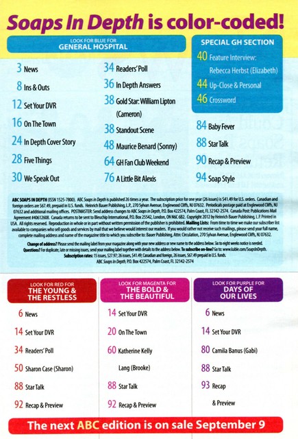 ABC Soaps in Depth Magazine June 17 2019 GH Heats up M212 for sale ...