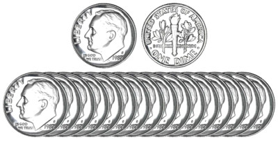 1982 S ROOSEVELT DIME Roll Gem Deep Cameo CN-Clad Proof 50 US Coins | eBay
