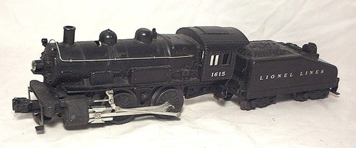 1950s LIONEL POSTWAR No. 1615 0-4-0 STEAM SWITCHER & TENDER - VERY ...