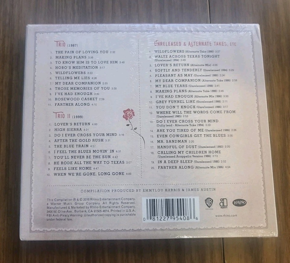 Complete Trio Collection Dolly Parton Emmylou Harris Linda Rondstadt CD ...