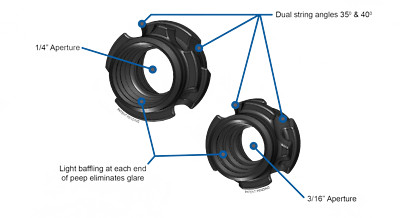 Hamskea RAPTOR PEEP Sight (Black)(Multiple Sizes) | eBay