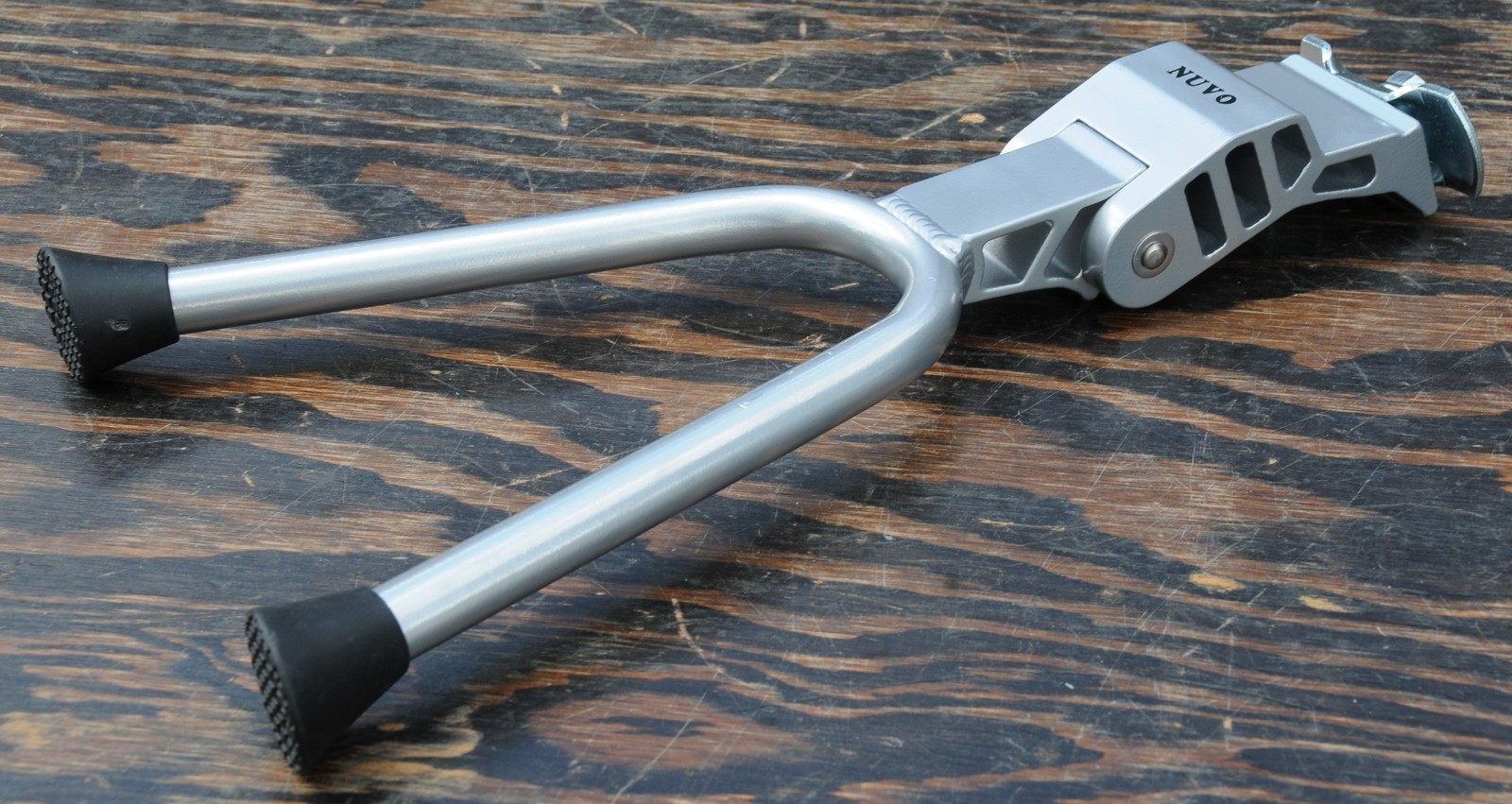 Silver Bicycle Drop Stand Dual KICKSTAND Chopper Rat Rod Cruiser ...