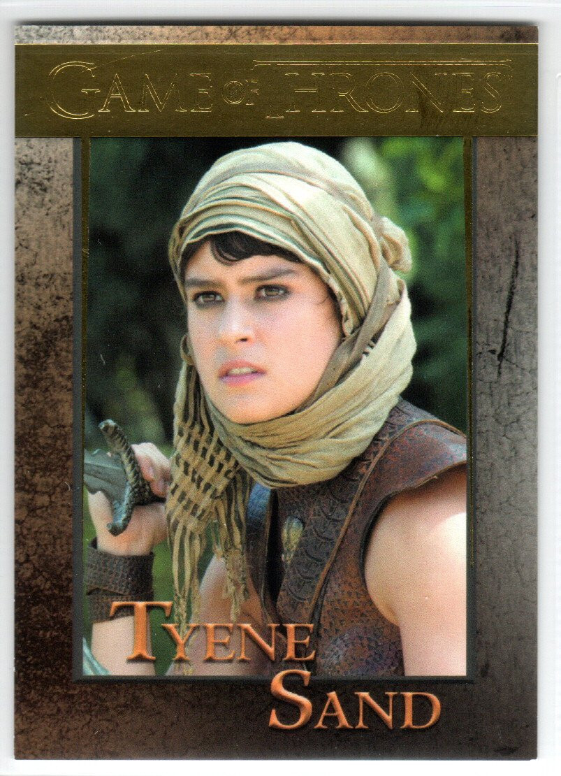 GAME OF THRONES SEASON 5 GOLD PARALLEL BASE INSERT #89 TYENE SAND 036/ ...