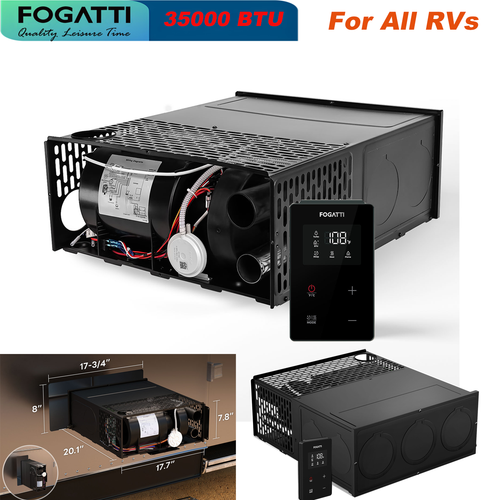 FOGATTI 35000 BTU RV Furnace for Camper, Motorhome & Travel Trailer W ...